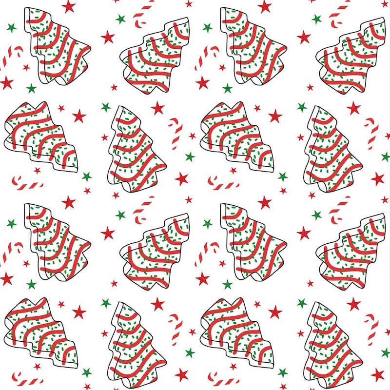 Tree Cake Cotton Fabric - Etsy