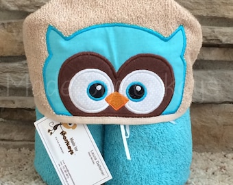 Owl Hooded Towel - Etsy