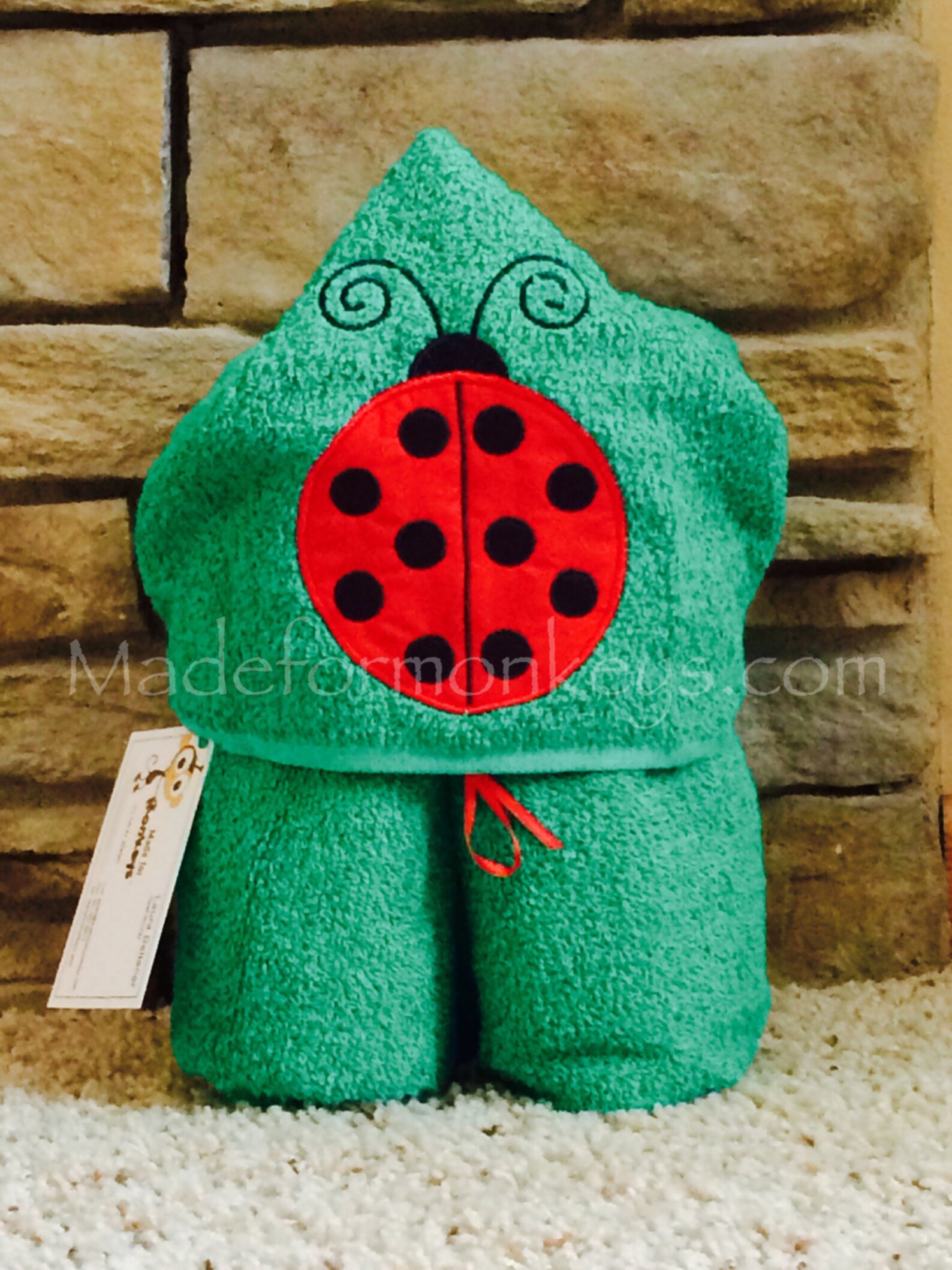 Ladybug Hooded Towel - Etsy