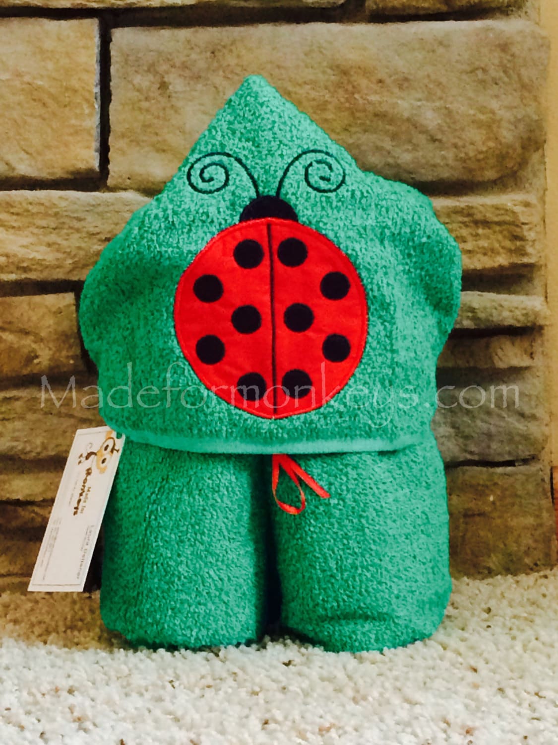 Ladybug Hooded Towel - Etsy