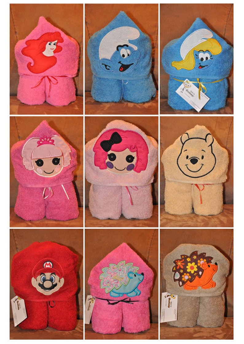 Personalized Hooded Towels - Etsy