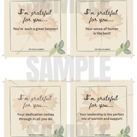 Fall Themed Gratitude Affirmation Cards (printable) - Etsy
