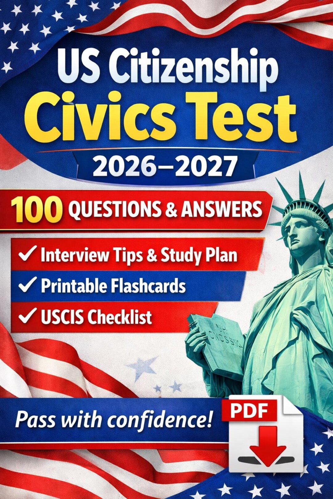 Pass the US Citizenship Test 2026–2027 | 100 Civics Questions ...