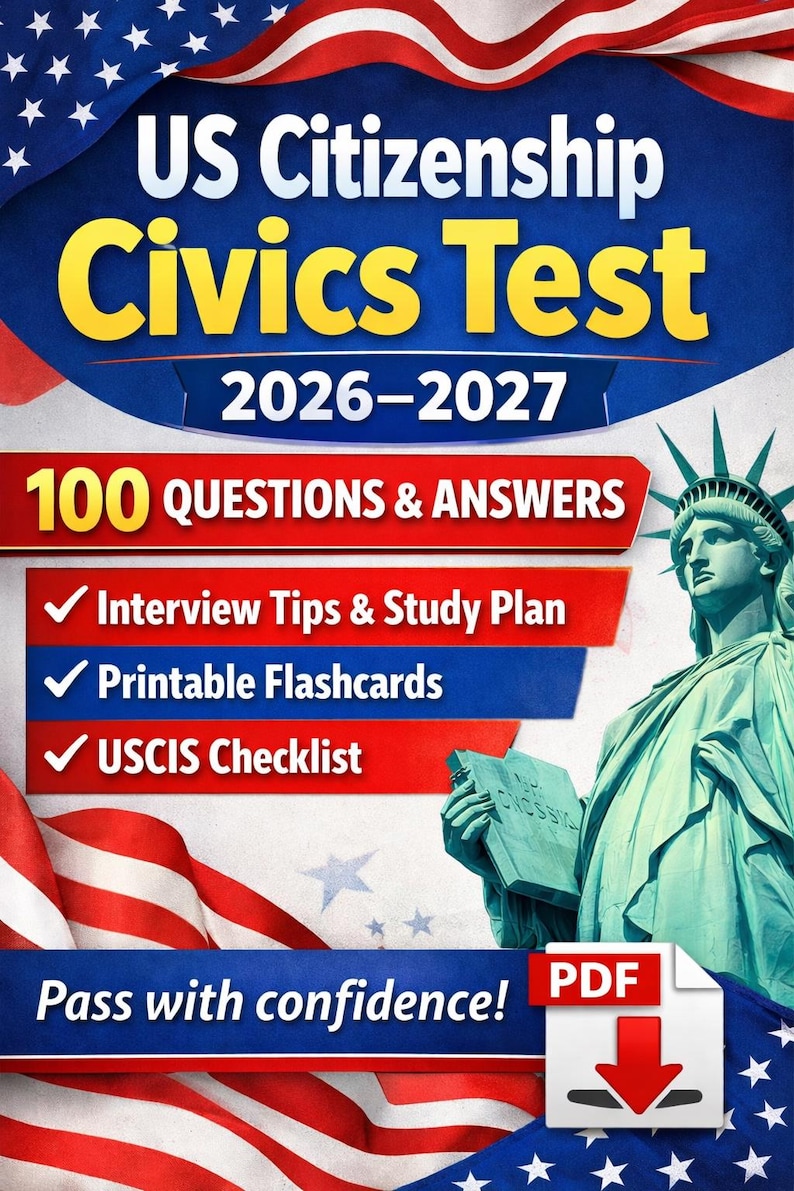 Pass the US Citizenship Test 2026–2027 | 100 Civics Questions ...