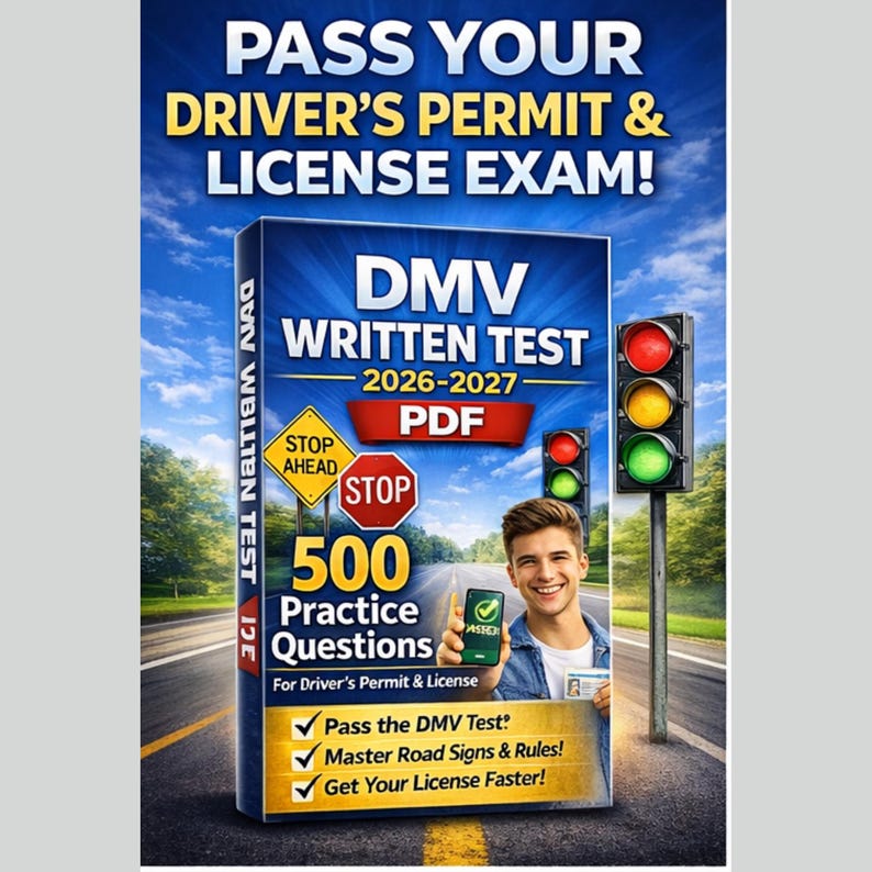 DMV Written Test 2026-2027 PDF – 500 Practice Questions With Answers ...