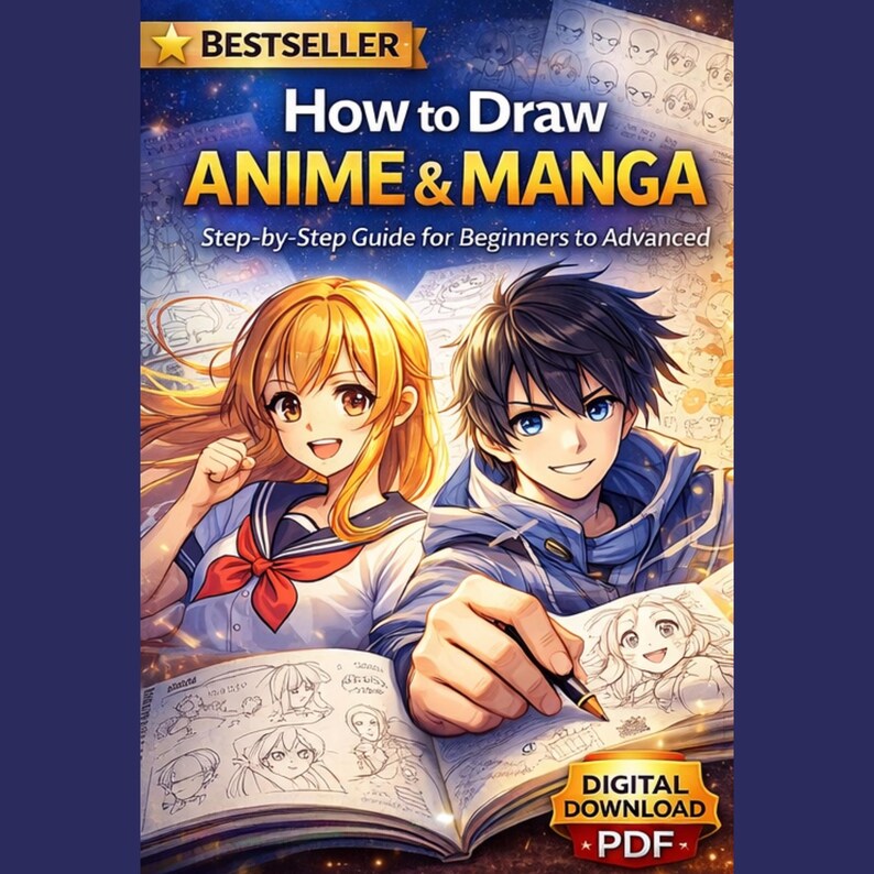 How to Draw Anime & Manga – Step-by-step Guide for Beginners to ...