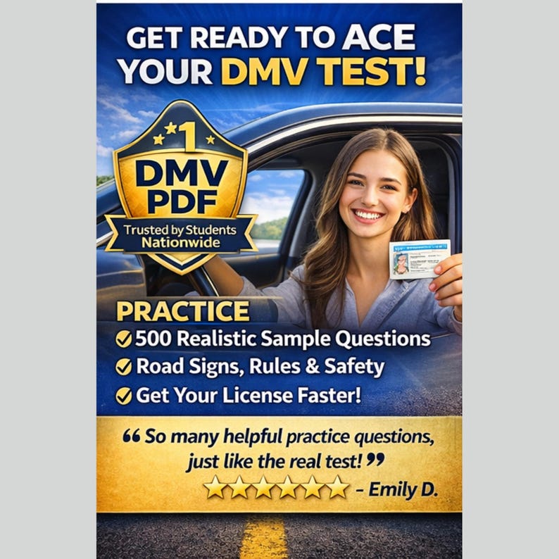DMV Written Test 2026-2027 PDF – 500 Practice Questions With Answers ...