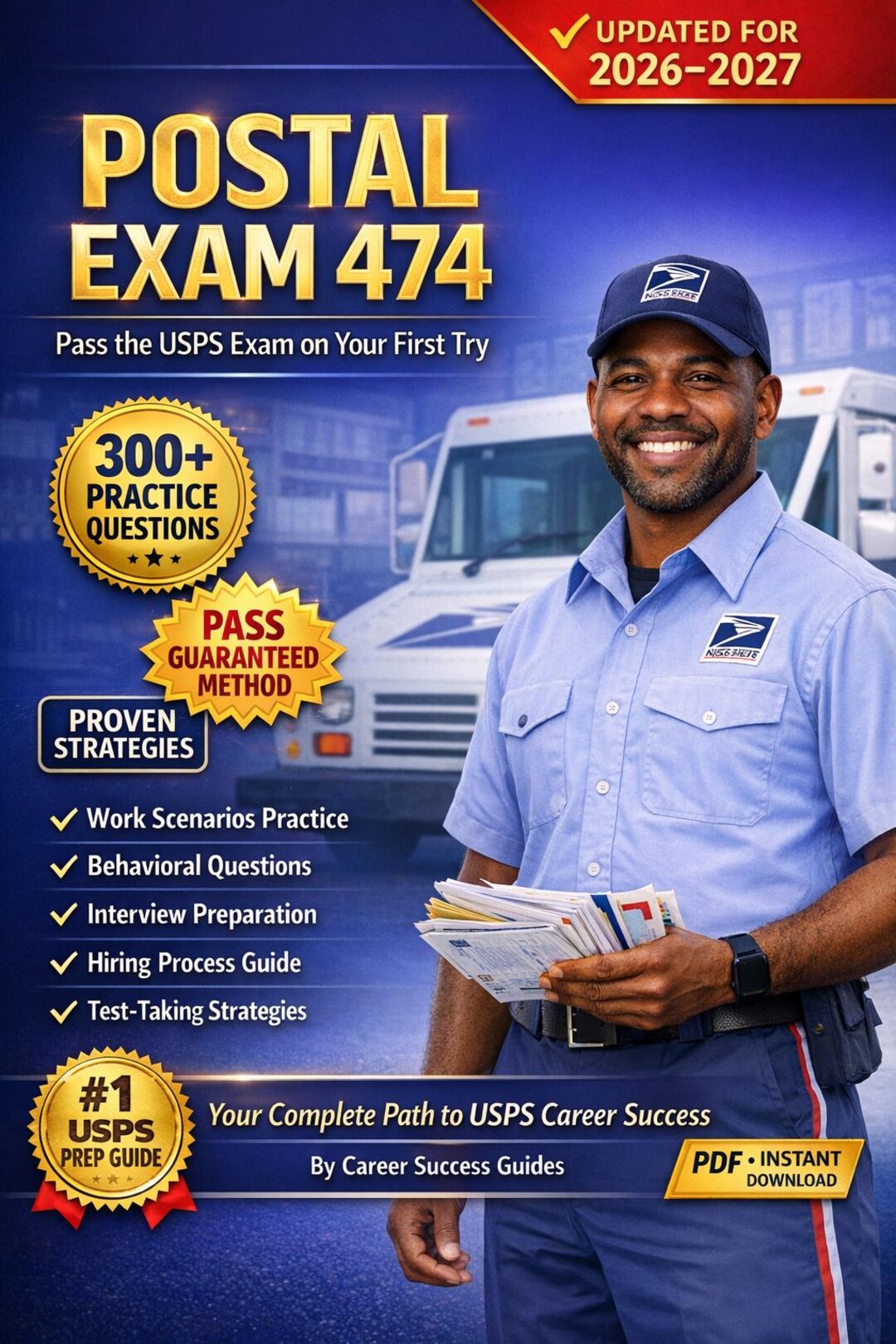 Postal Exam 474 Prep 2026–2027 | USPS Practice Questions PDF - Etsy