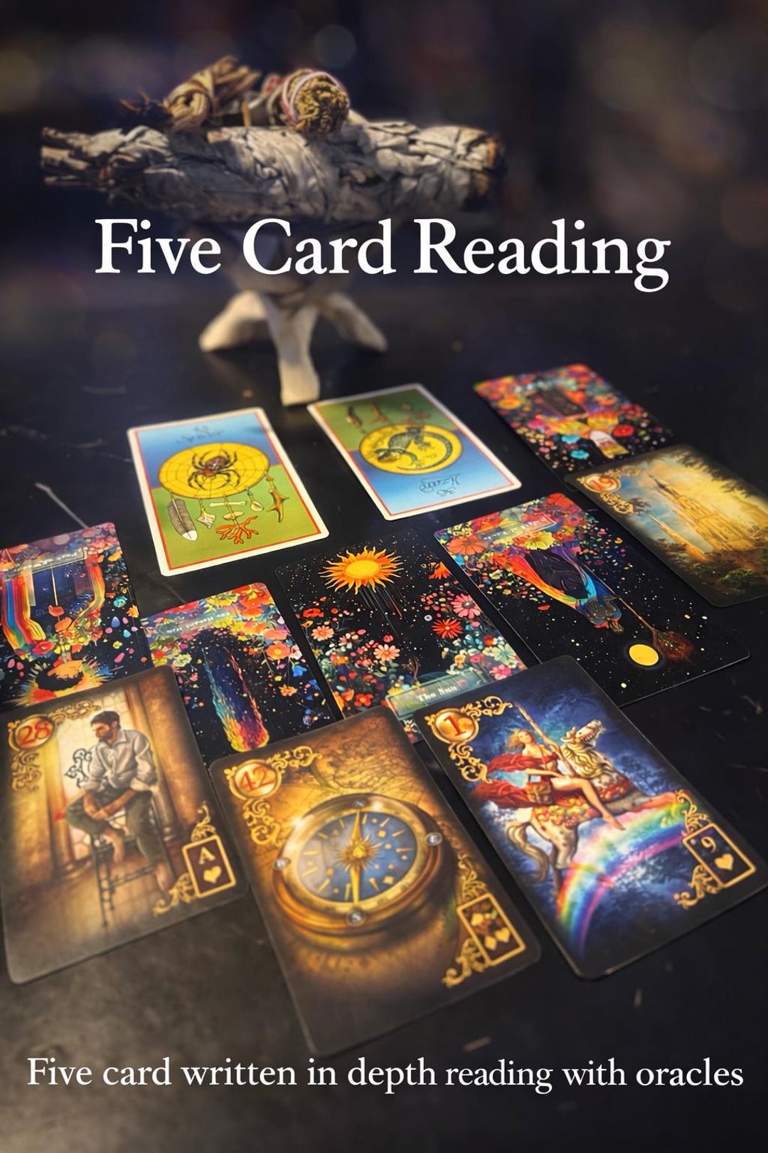 5 Card in Depth Written Reading - Etsy