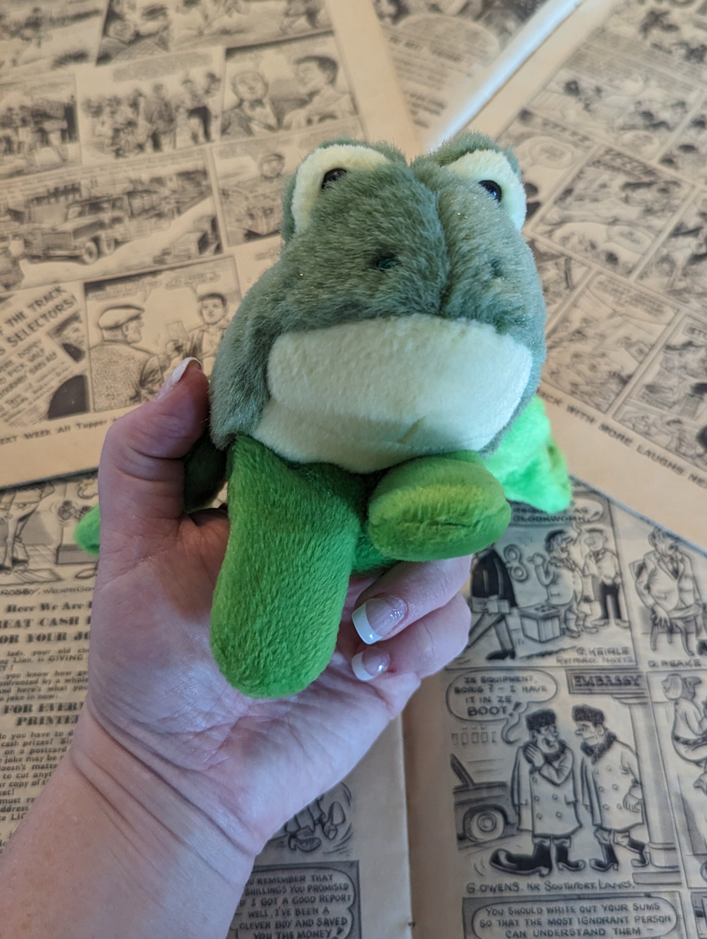 Frog Finger Puppet, Vintage, Mary Meyer 1995 Tippy Toes - Etsy