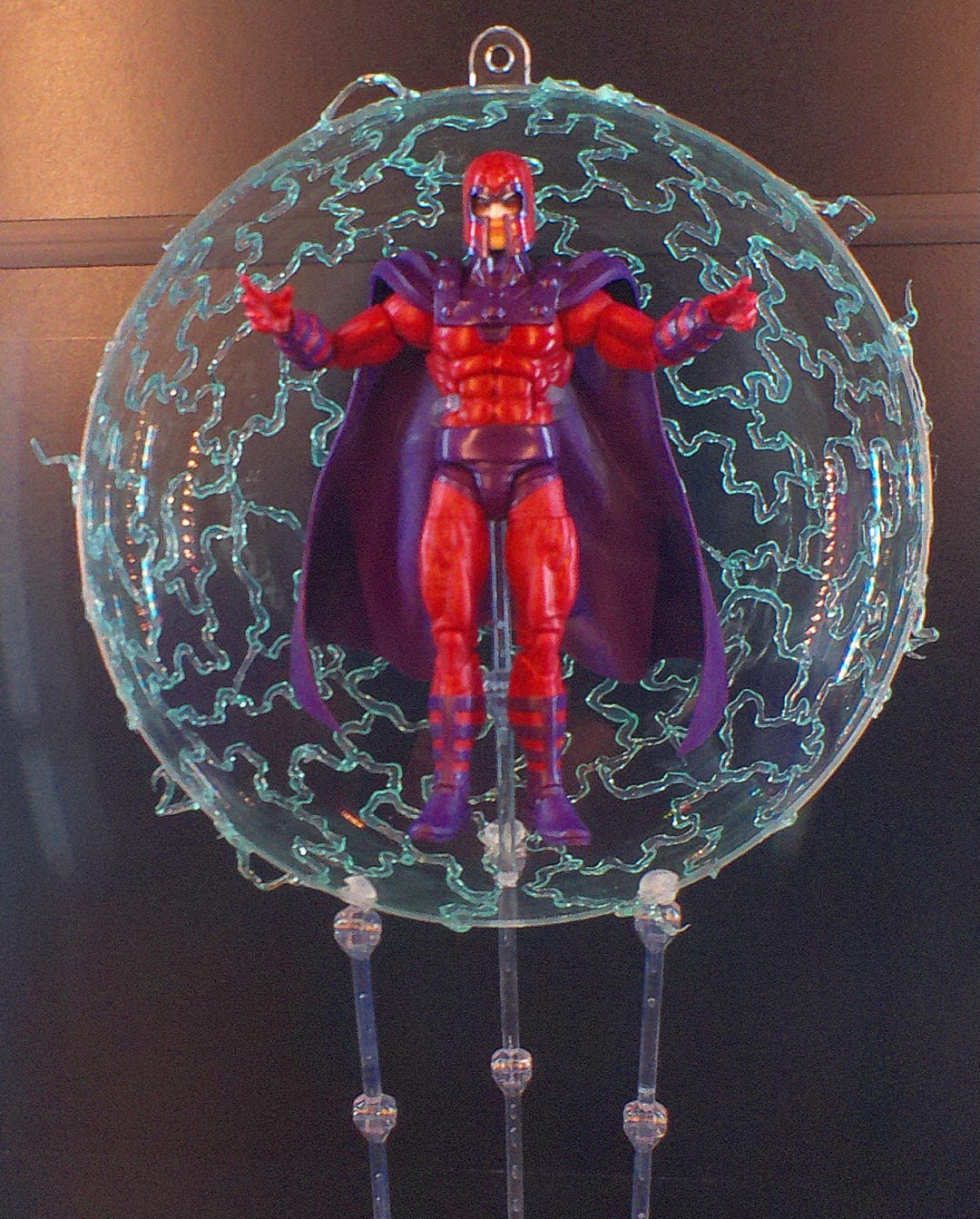 Electromagnetic Shield Effect and Stand for 1:12 Magneto Action Figure ...