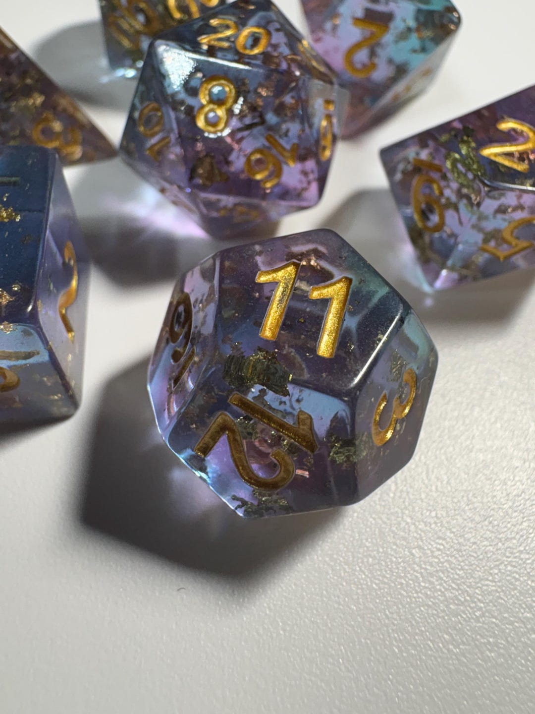 Enchanted Starlight | 7 Piece Dnd Dice Set - Etsy