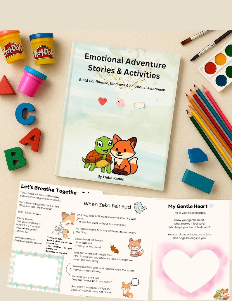Kids' Emotional Regulation Workbook, Ages 6-9 (printable & Digital) - Etsy