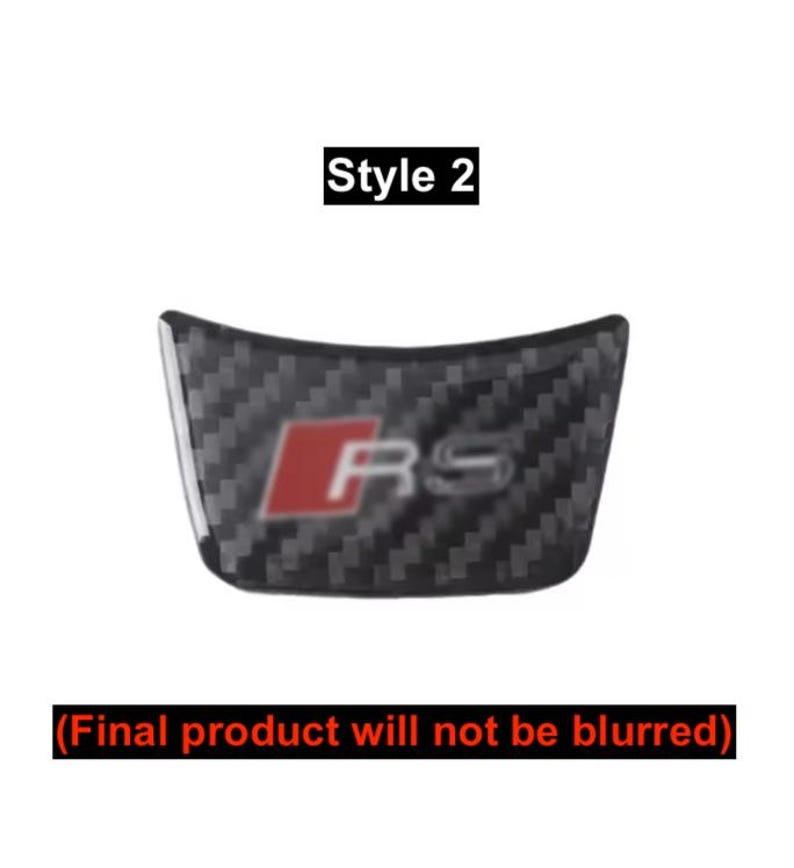 Audi Carbon Fiber S Line RS Steering Wheel Emblem Sticker Decal Audi ...