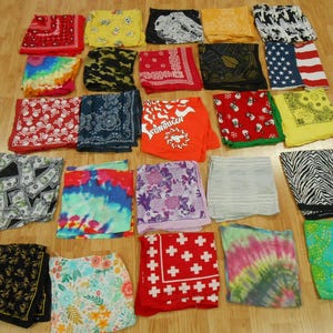 Mixed Lot of 25 Mixed Prints HIS & HERS Soft Cotton Biker Old School ...