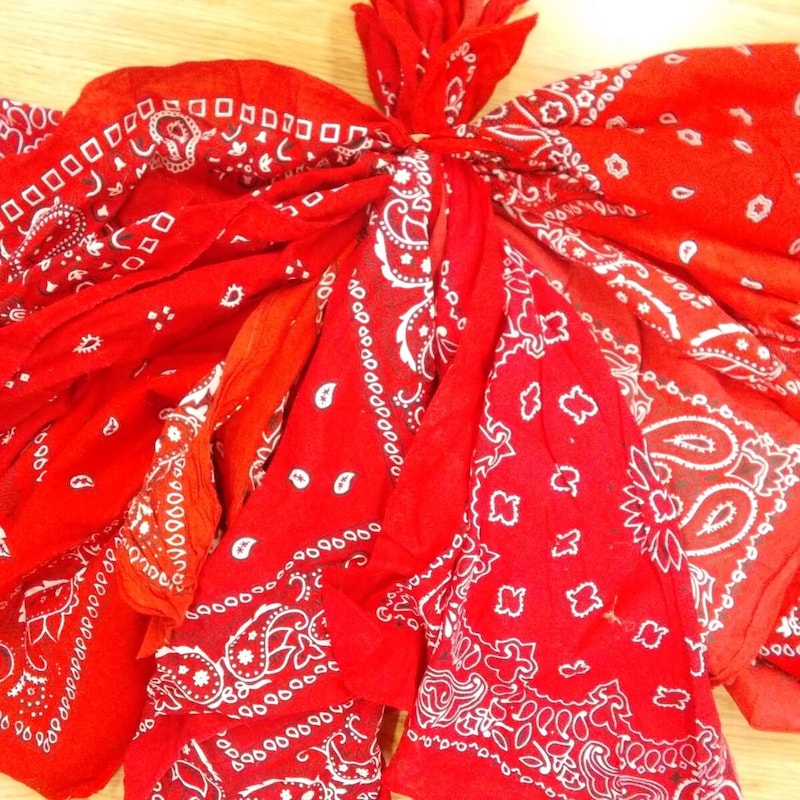 Western Handkerchief Red - Etsy