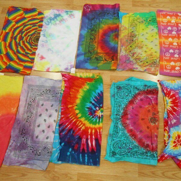 Bulk Tye Dye Bandanas - Etsy