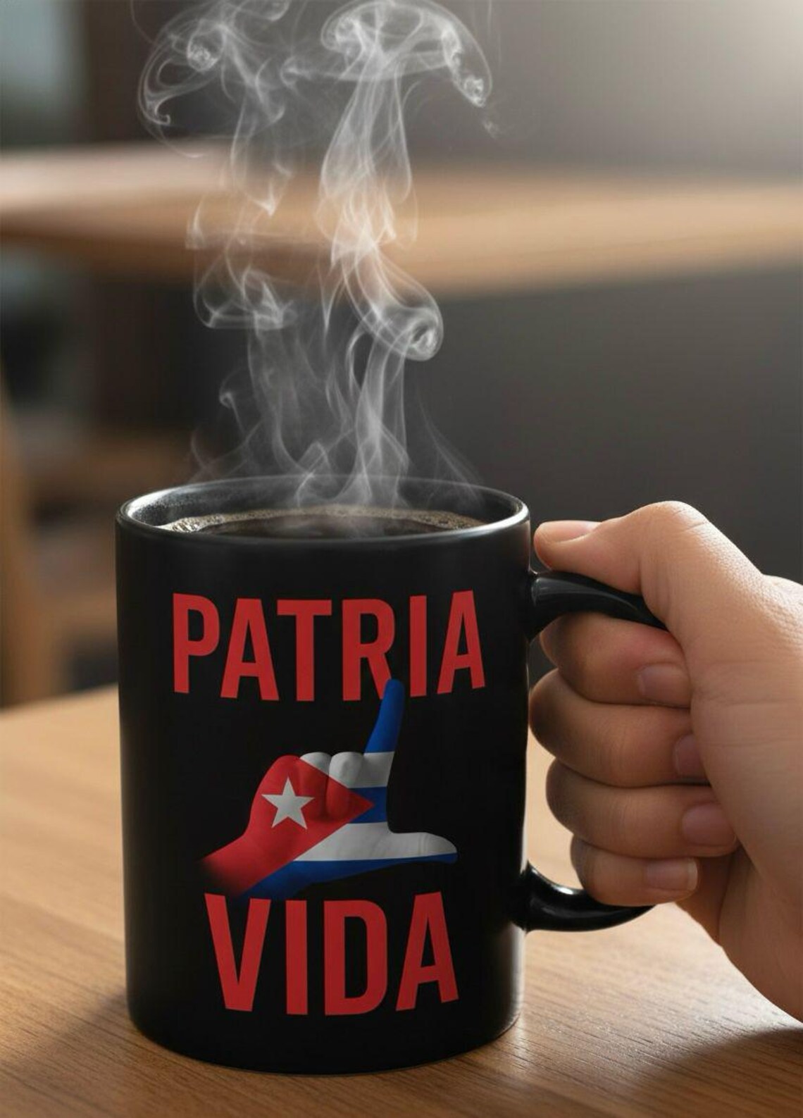 Patria Y Vida Cuban Mug | Patriotic Cuba Flag Coffee Cup | Cuban Pride ...