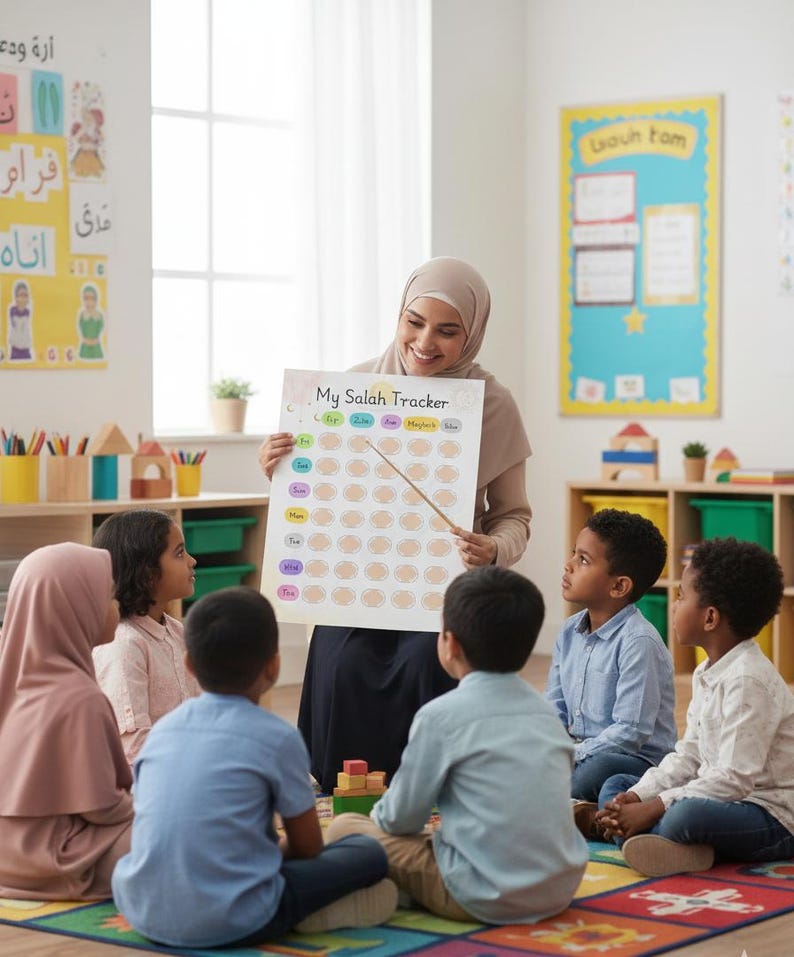 Kids Salah Tracker Printable | Islamic Prayer Chart (digital Download ...