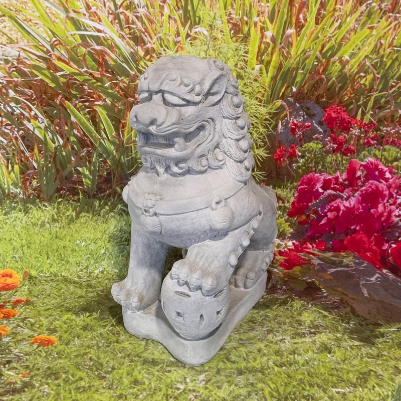 Dog Cement Garden Statue - Etsy