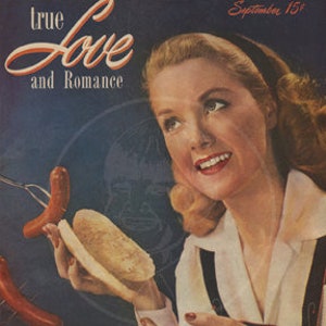 True Love and Romance (sept. 1947) - 10x13 Giclée Canvas Print of ...