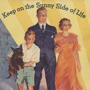 Keep on the Sunny Side of Life - 10x14 Giclée Canvas Print of Vintage ...