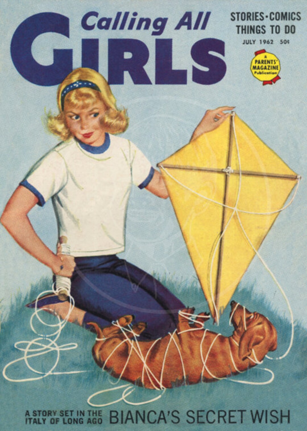 Calling All Girls (jul 1962) - 10x14 Giclée Canvas Print of Vintage ...