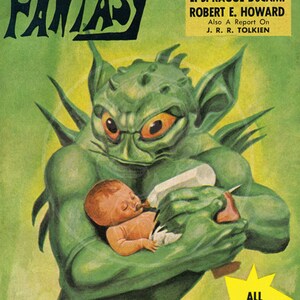 Worlds of Fantasy (vol 1 No. 1) - 10x14 Giclée Canvas Print of a ...