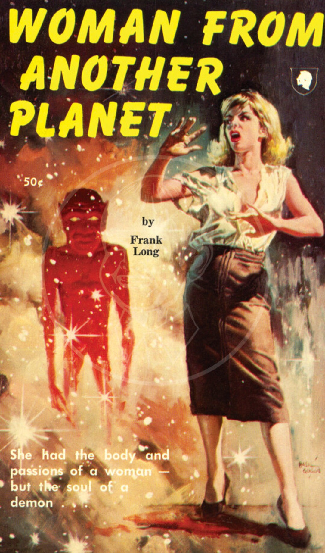 Woman From Another Planet - 10x17 Giclée Canvas Print of Vintage ...