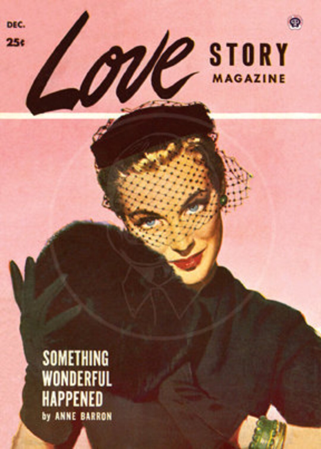 Love Story Magazine (dec. 1953) - 10x14 Giclée Canvas Print of Vintage ...
