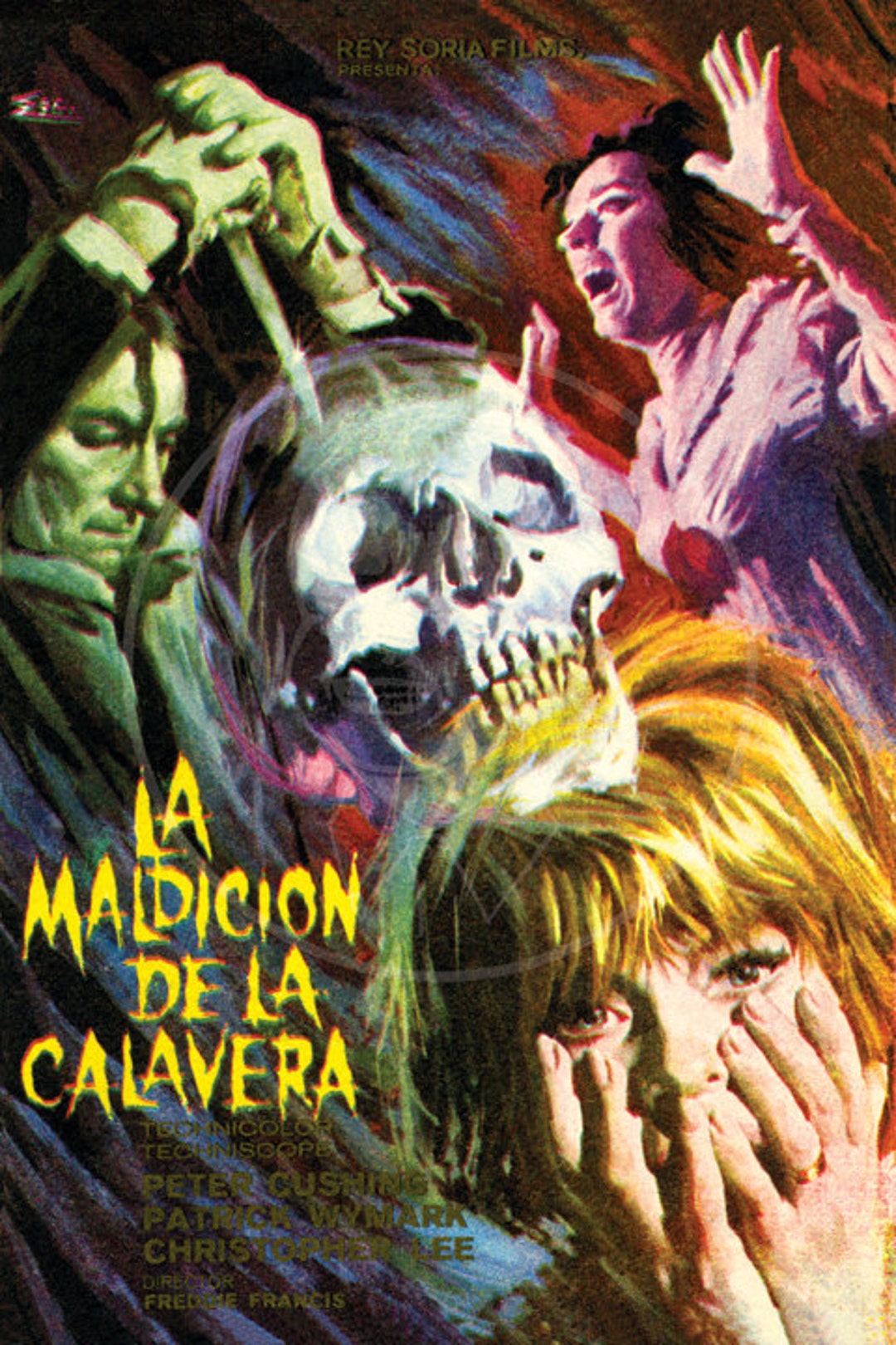La Maldicion De La Calavara (the Skull) - 10x16 Giclée Canvas Print of ...