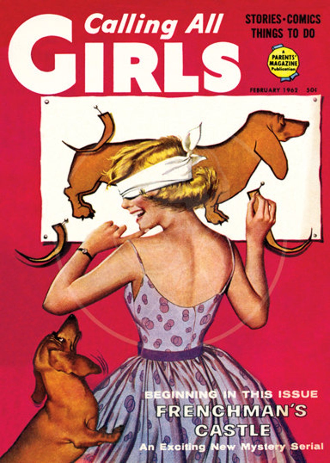 Calling All Girls (feb 1962) - 10x14 Giclée Canvas Print of Vintage ...