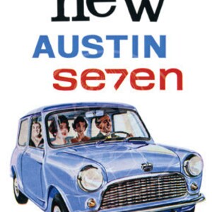Austin Se7en - 10x14 Giclée Canvas Print of Vintage Advertising ...