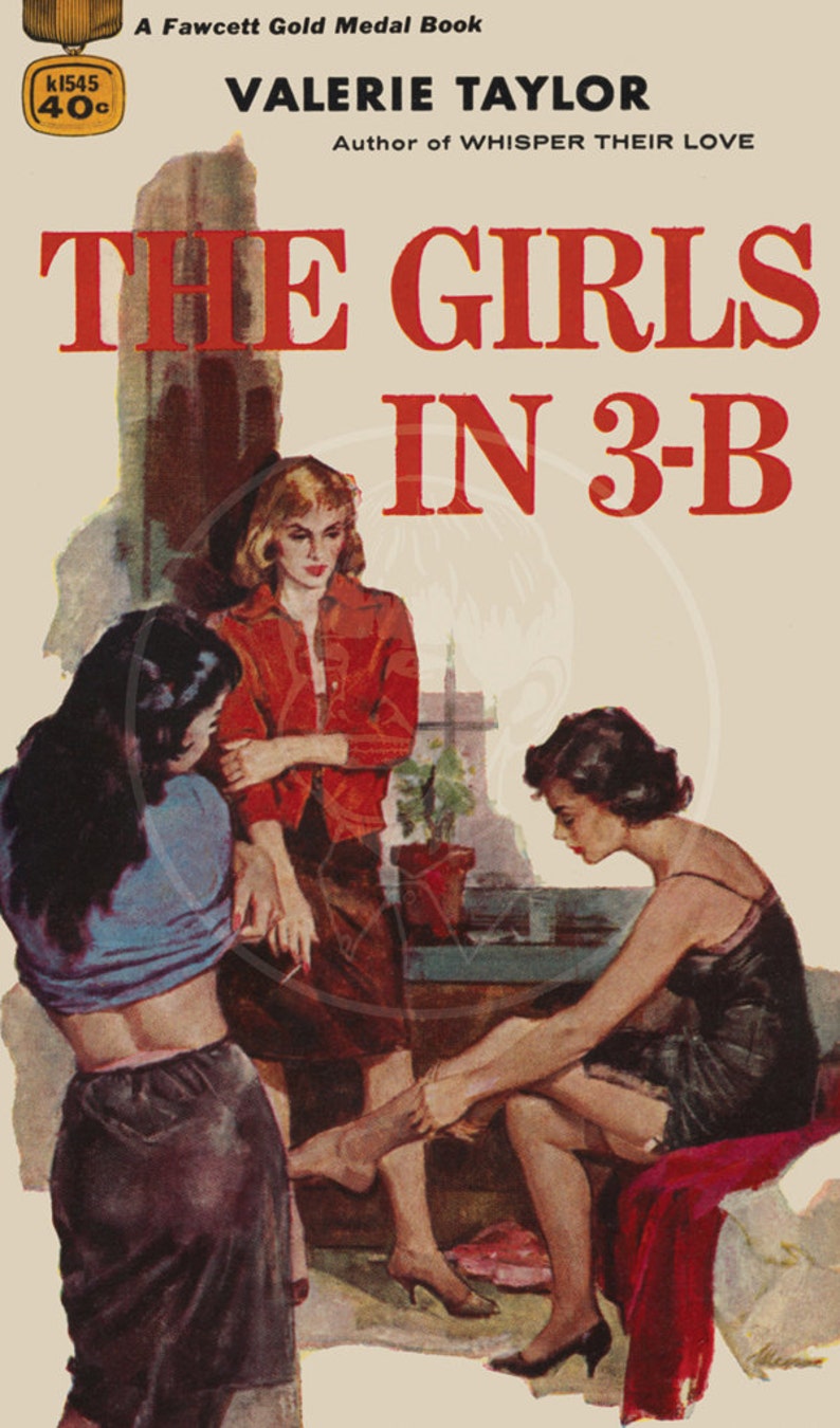 The Girls In 3 B 10x17 Giclée Canvas Print Of A Vintage Pulp Etsy
