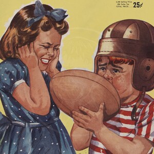 The Pigskin Review (nov 1945) - 10x14 Giclée Canvas Print of a Vintage ...