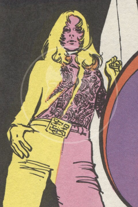 Mod Girl 10x15 Giclée Canvas Print of Vintage Comic Book - Etsy