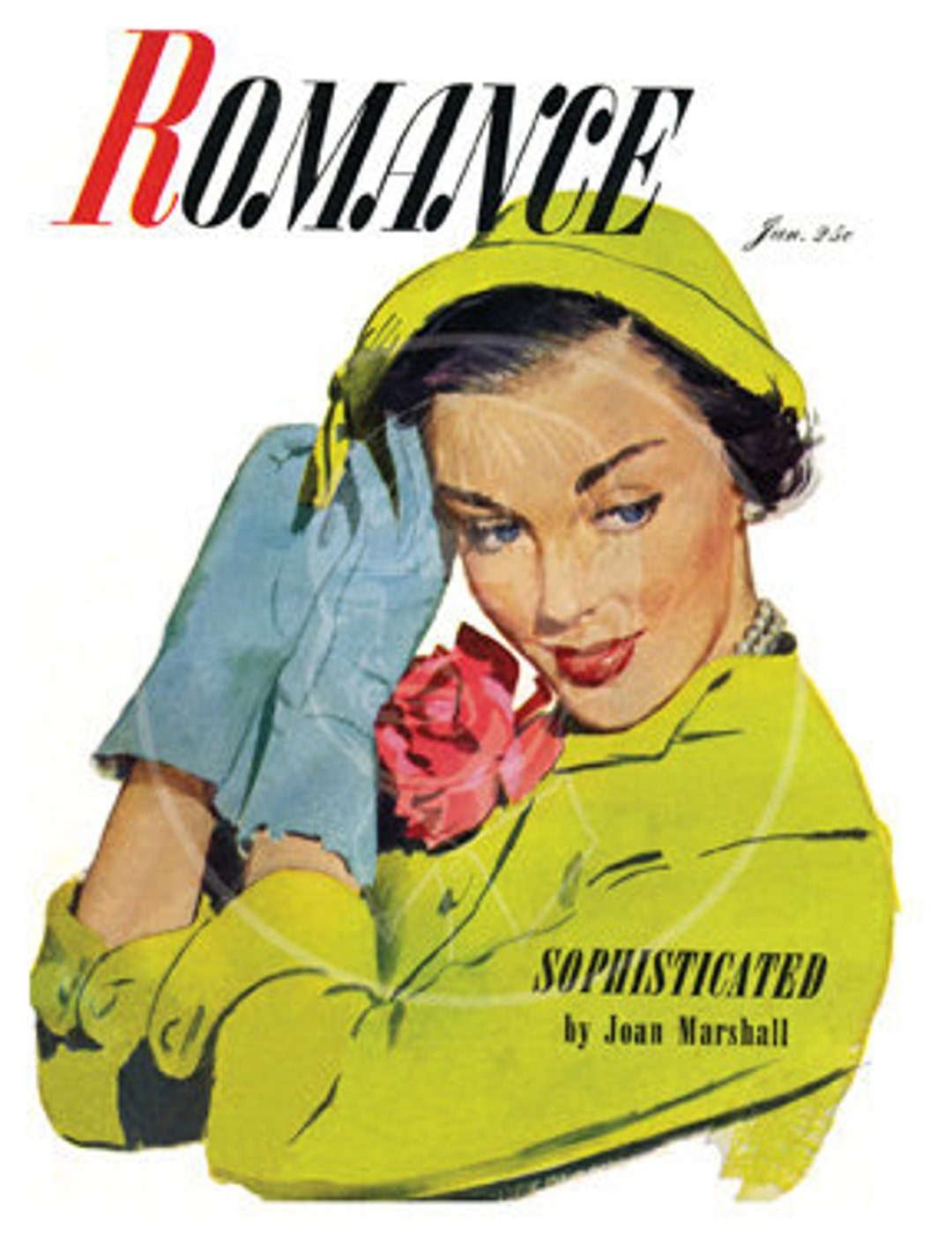 Romance (january 1951) - 10x13 Giclée Canvas Print of Vintage Pulp ...
