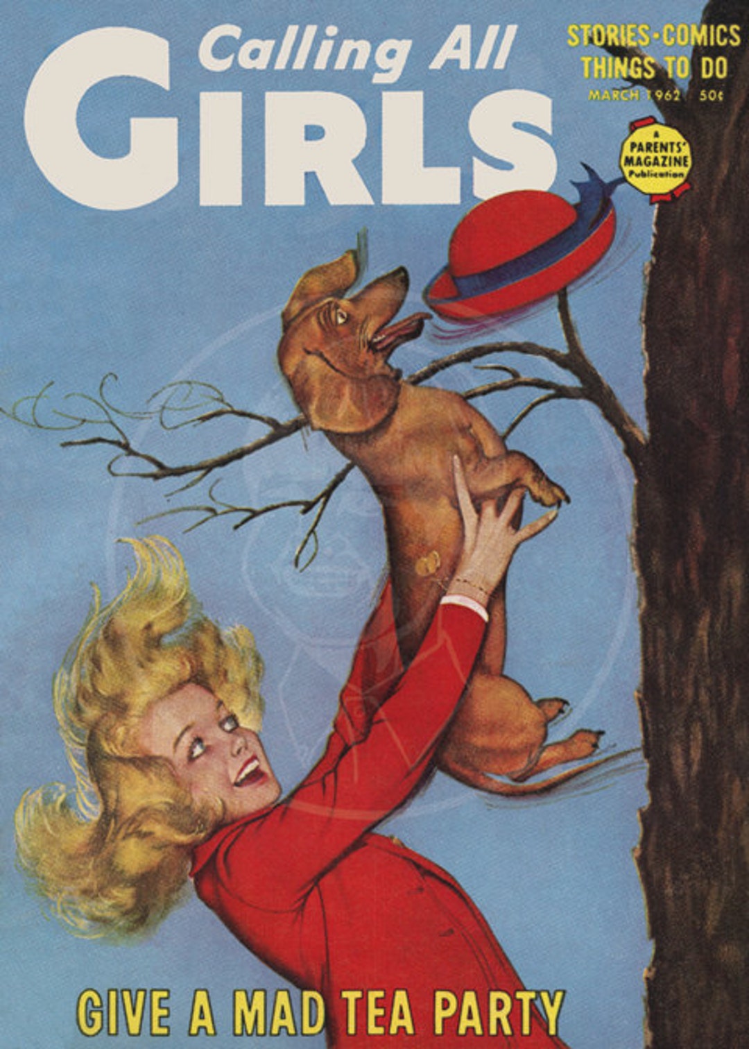Calling All Girls (mar 1962) - 10x14 Giclée Canvas Print of Vintage ...