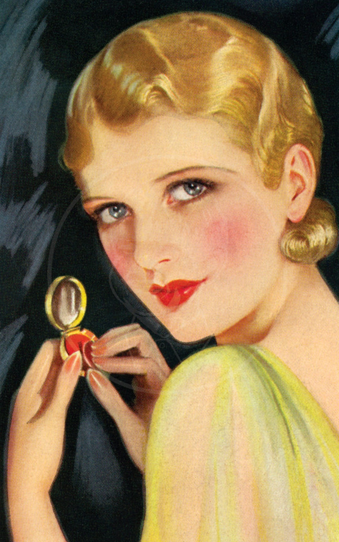 Princess Pat Makeup Ad Art - 10x16 Giclée Canvas Print of a Vintage ...