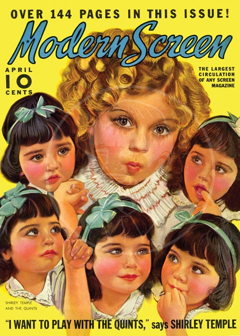 Modern Screen apr 1937 10x14 Giclée Canvas Print of - Etsy