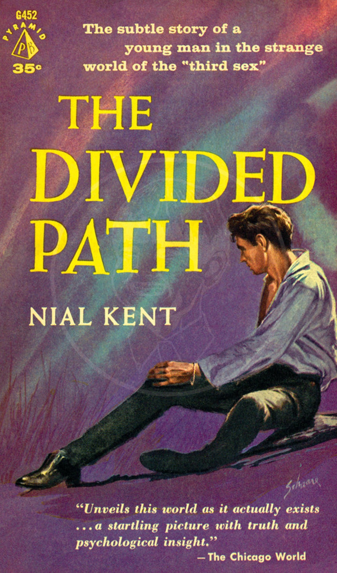 The Divided Path 10x17 Giclée Canvas Print of a Vintage Pulp Paperback ...