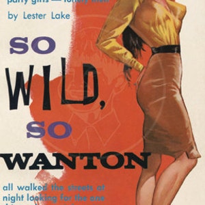 So Wild, so Wanton - 10x17 Giclée Canvas Print of a Vintage Pulp ...