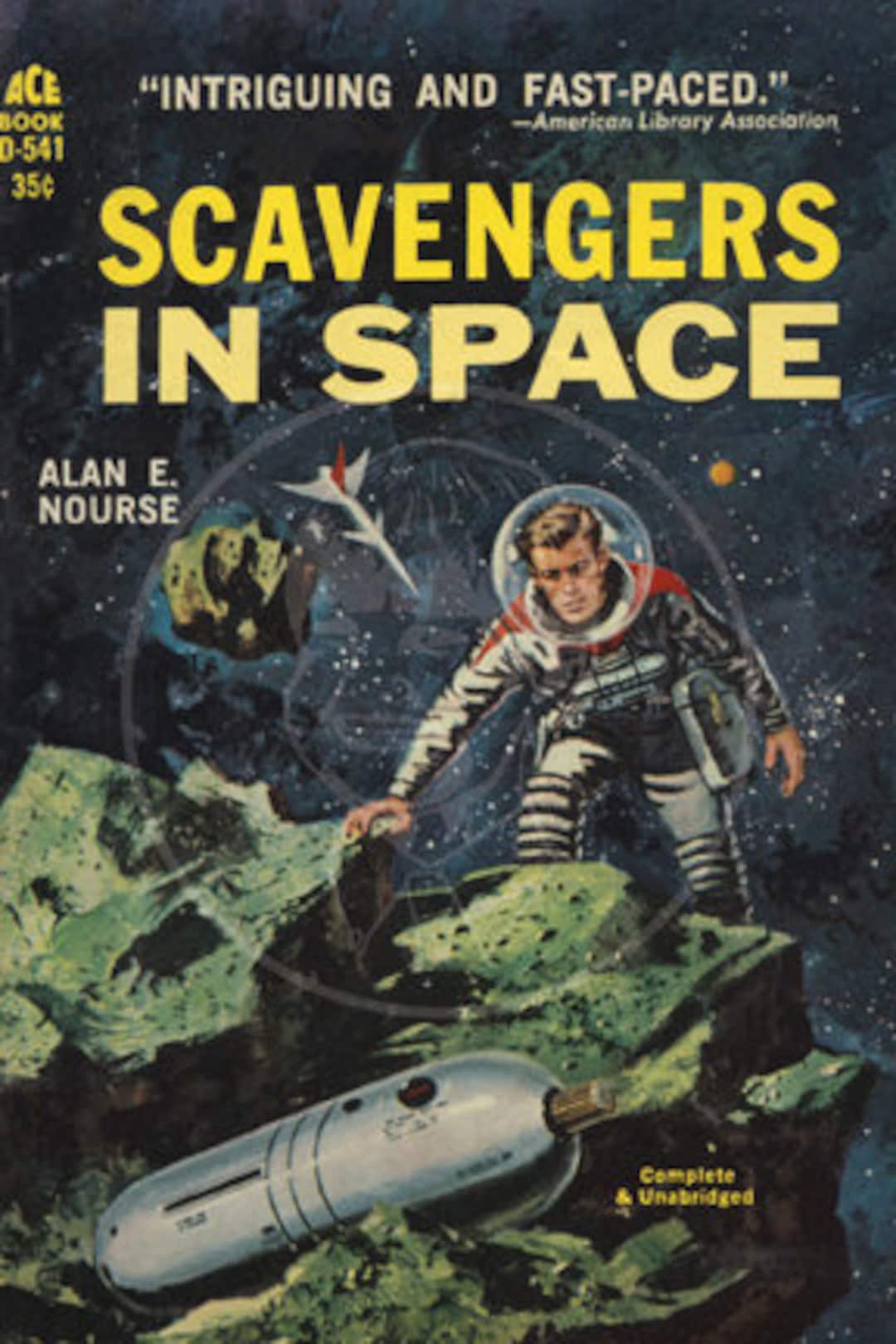 Scavengers in Space 10x15 Giclée Canvas Print of a Vintage Pulp ...