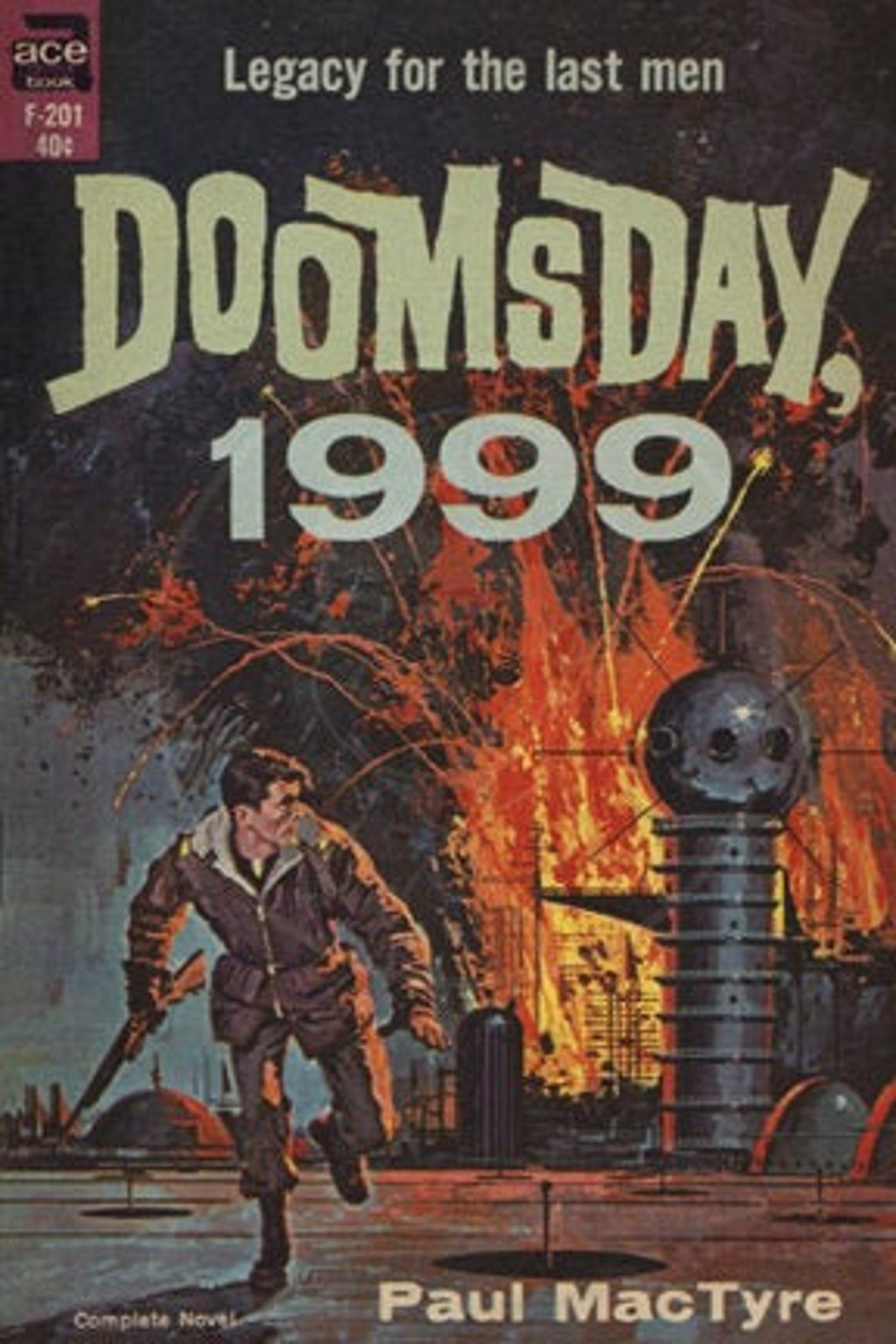 Doomsday 1999 - 10x15 Giclée Canvas Print of a Vintage Pulp Science ...