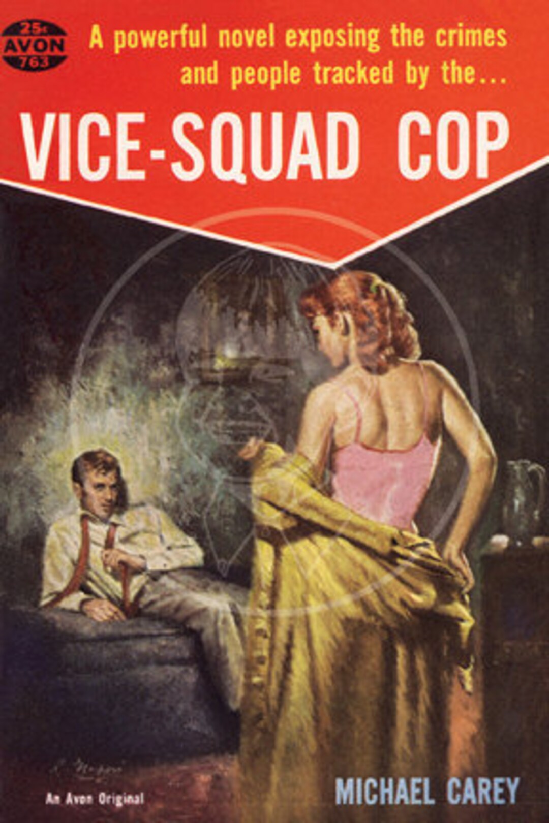 Vice Squad Cop 10x15 Giclée Canvas Print of a Vintage Pulp Paperback ...
