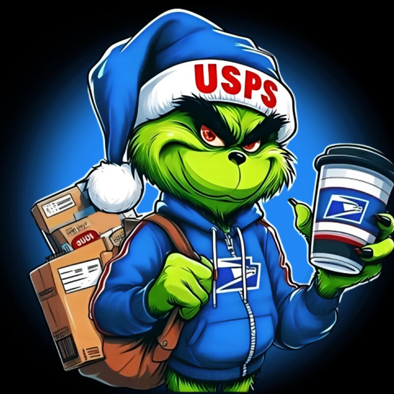 Grinch Postal Christmas - Etsy