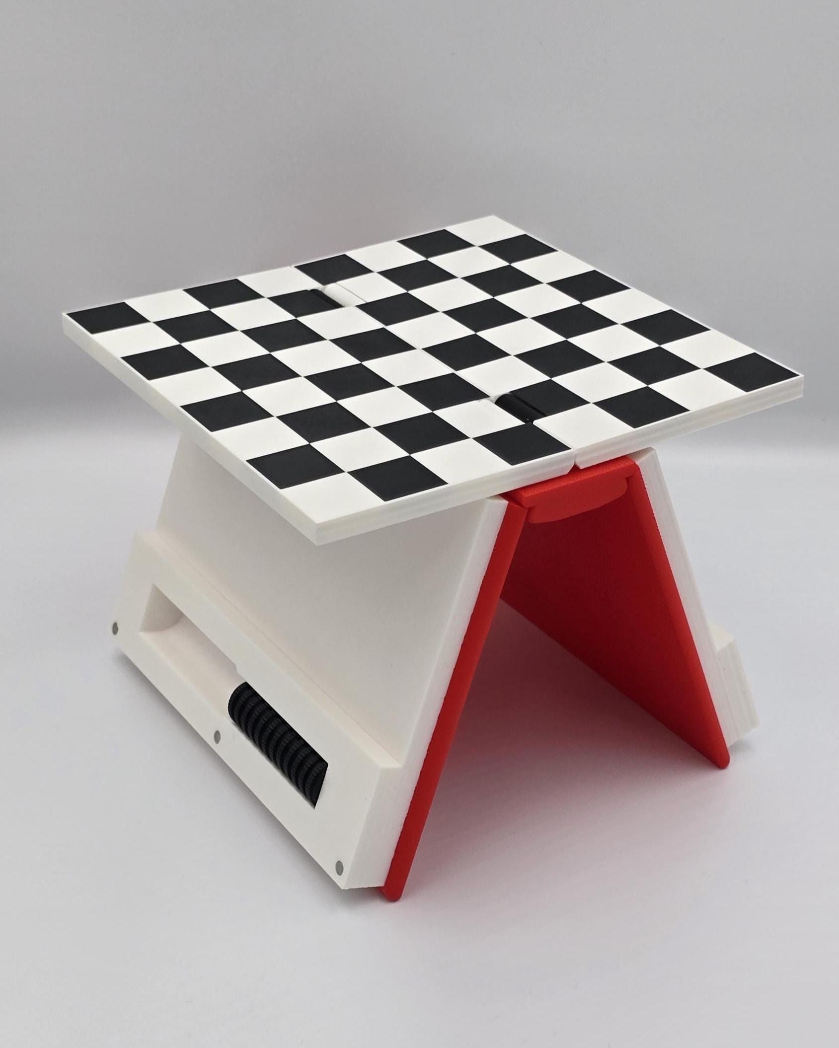 Magnetic Book-style Checkers Set – Foldable 3D Printed Travel Game ...