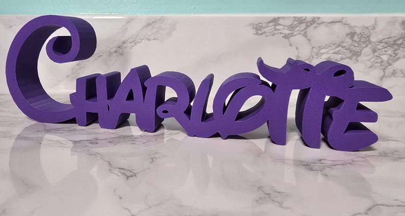 Personalized Desk Name Plate Disney Script, Office Gift, Teacher Gift ...