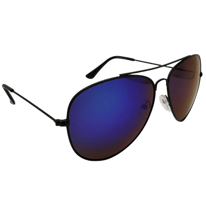6006 | Blue Mirror Aviator Sunglasses - Etsy