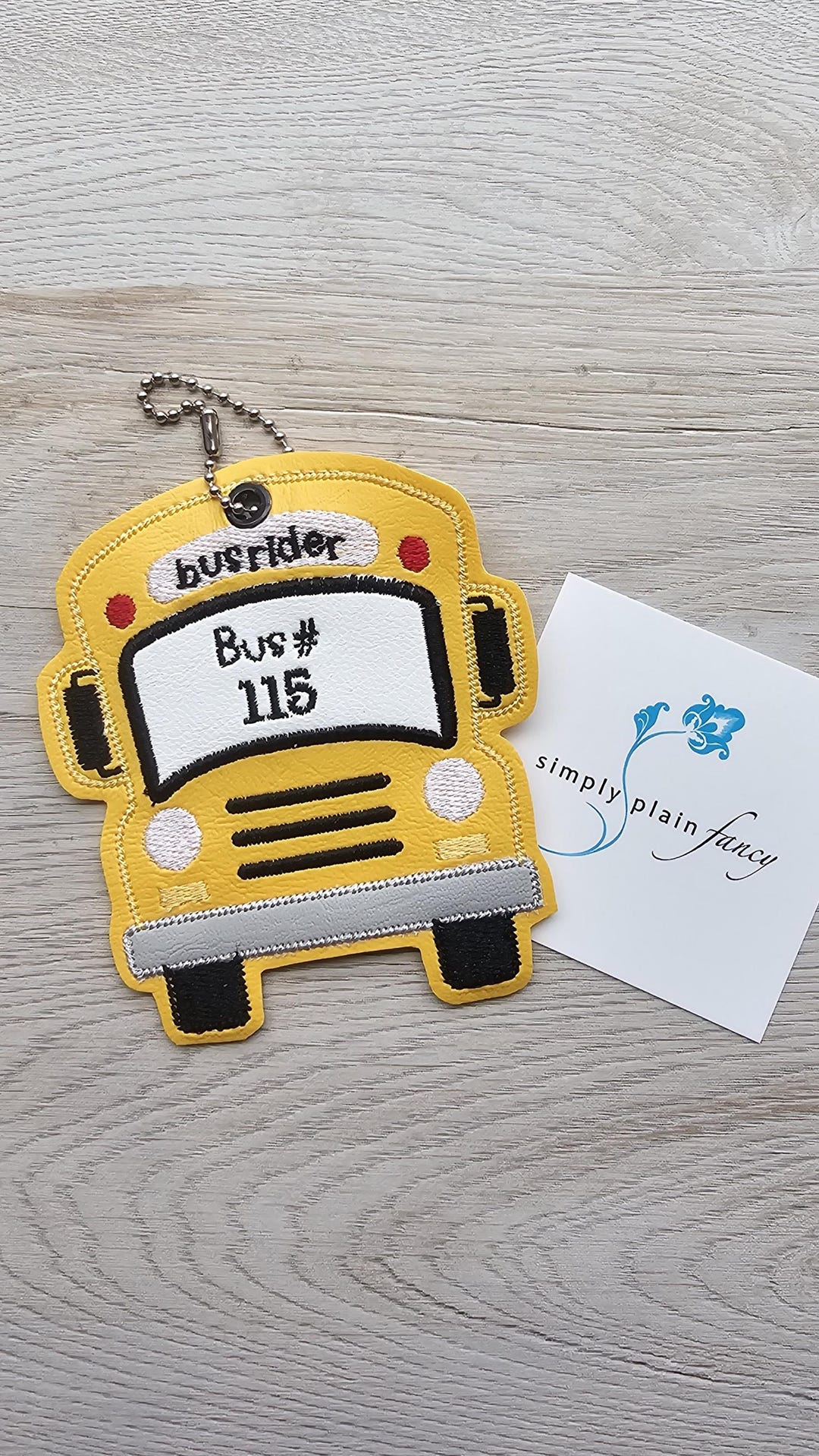 School Bus Rider | Bus Number Bag Tag - Etsy